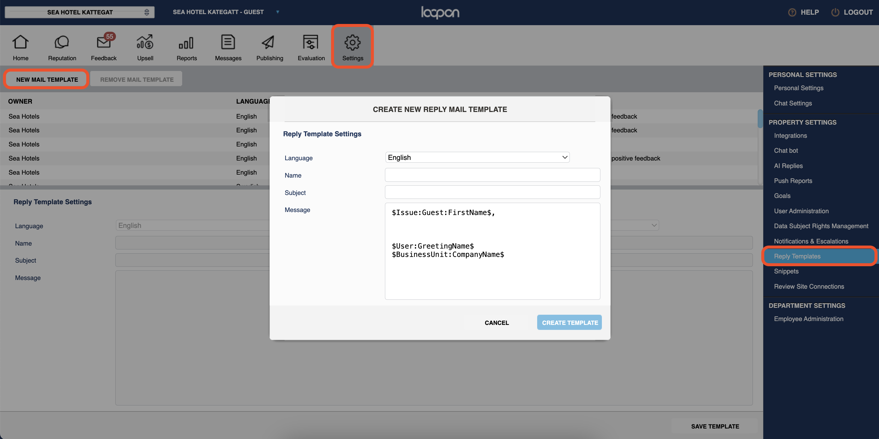How do I create reply templates? – Loopon How do I create reply templates? – Loopon